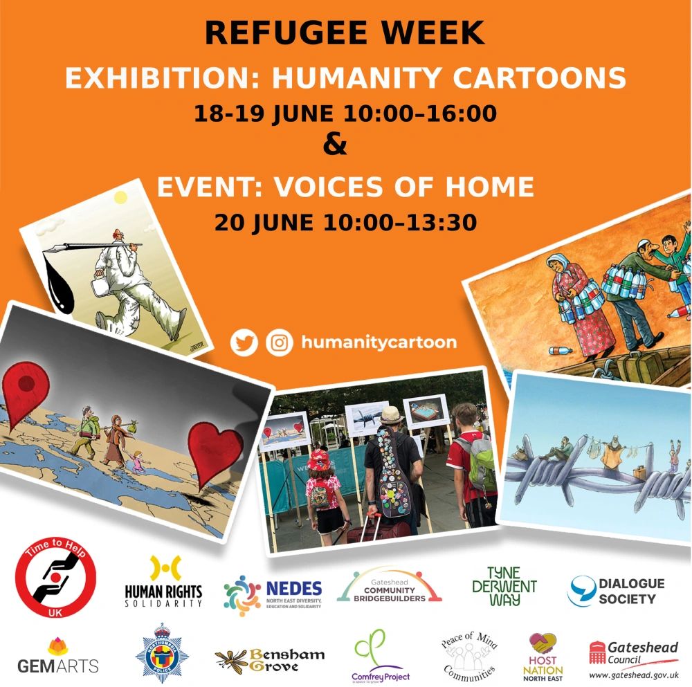 Humanity Cartoons Exhibition & Voices of Homes - Women's Program