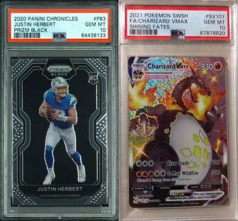 Card Review and Grading Submittal - Raw Card Review, Grading Options