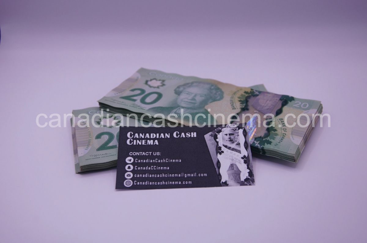 Canadian Prop Money $20 Bills $2,000 Full Print 1 Stack (100pcs)