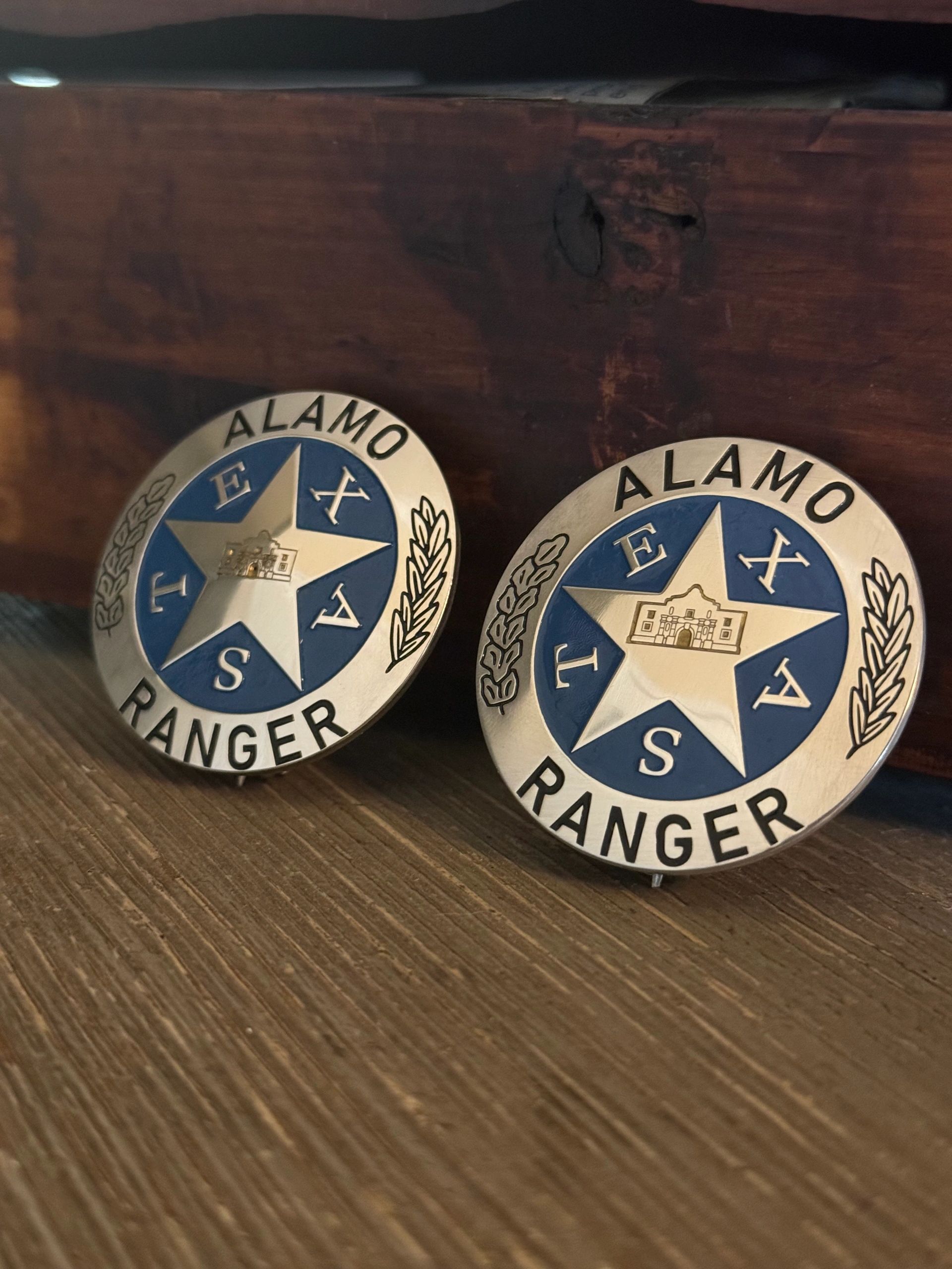 Copeland Engraving - Cinco Peso Badges, Custom Badges