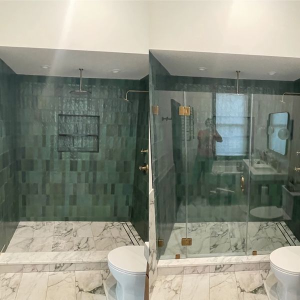 Shower Glass Installation - Pyramid Glass