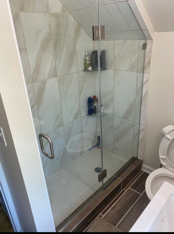 Shower Glass Installation - Pyramid Glass