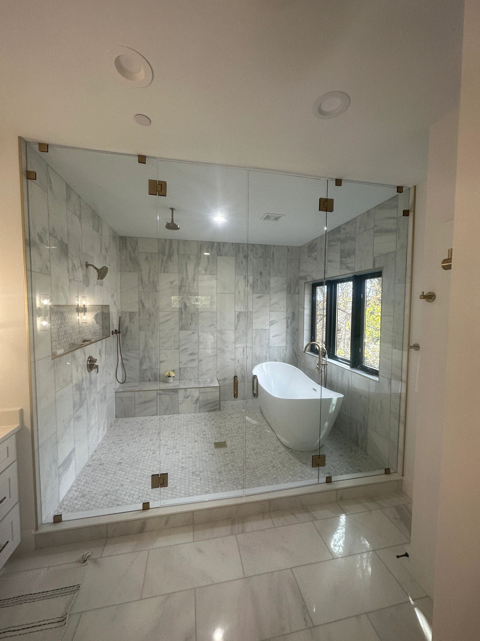 Shower Glass Installation - Pyramid Glass
