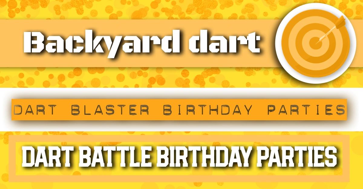 Backyard Dart - Nerf Dart Blaster, Dart Battle Birthday Parties