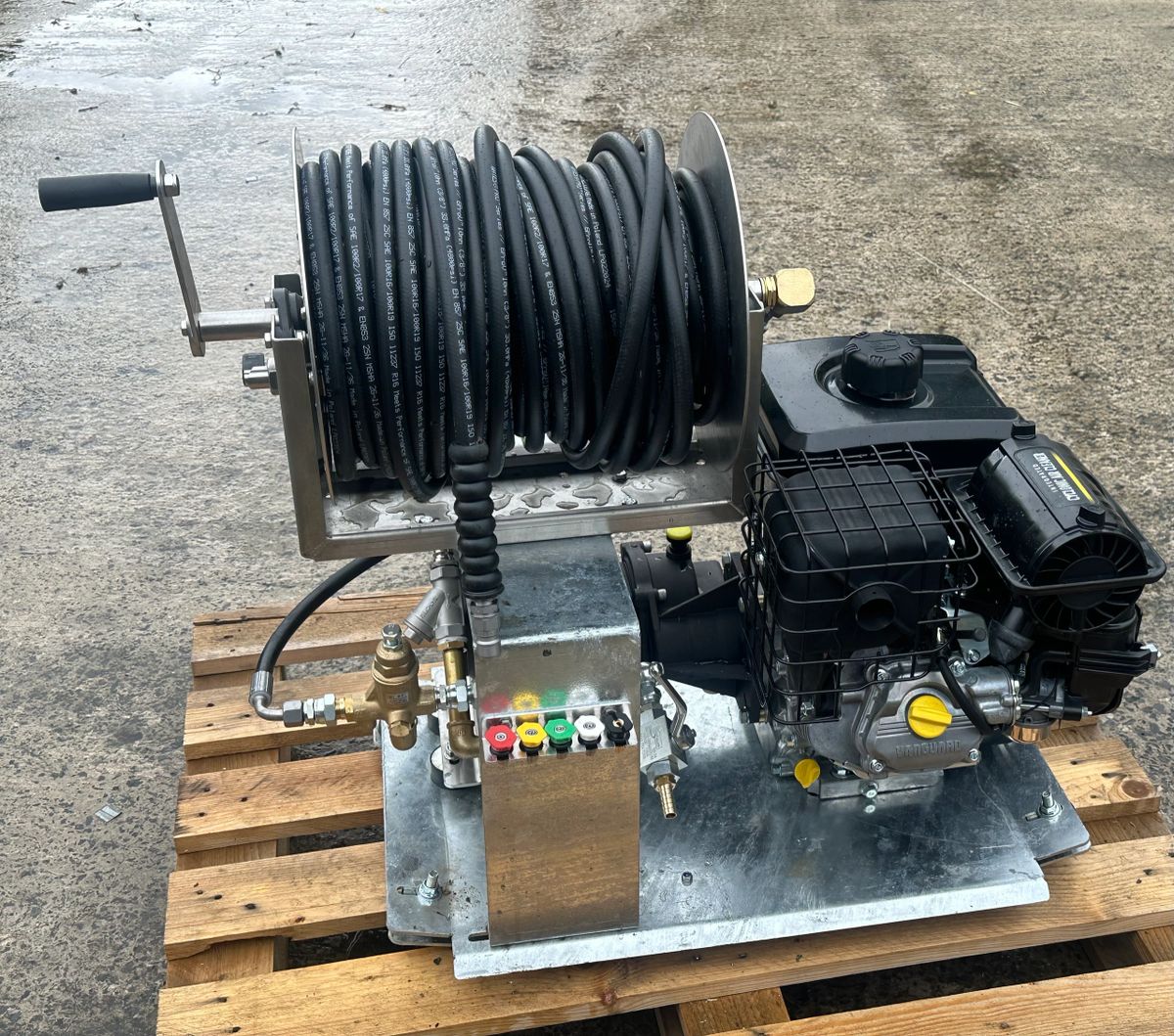 Vanguard on skid reel 30 meters mounted