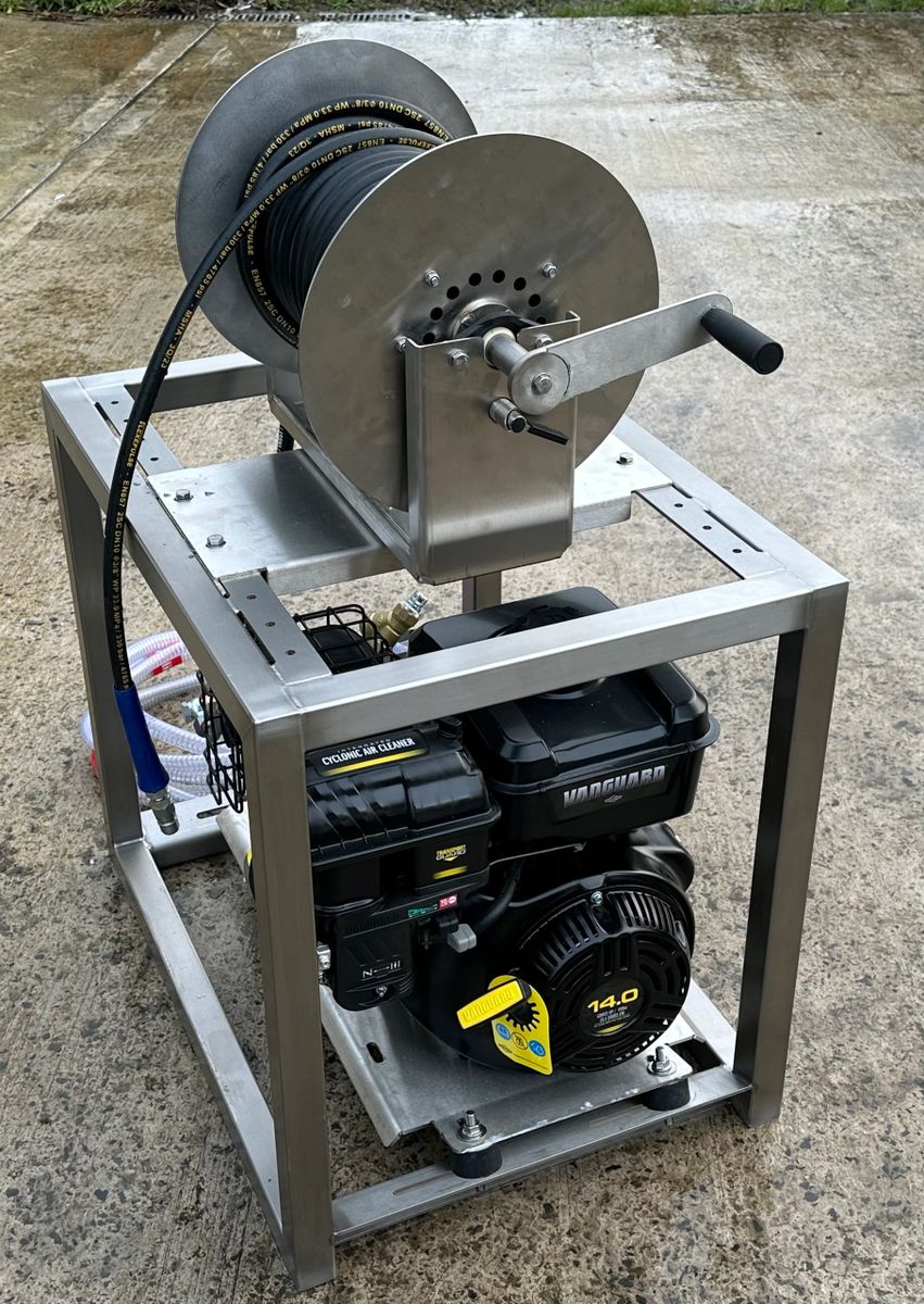 Box frame stainless steel washer van mount