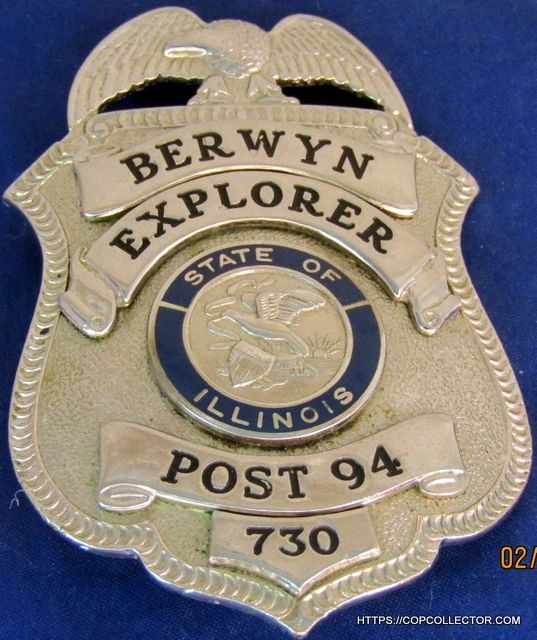 BERWYN, ILLINOIS POLICE EXPLORER BADGE
