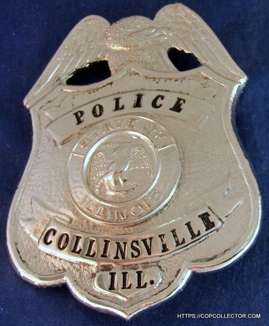 COLLINSVILLE, ILLINOIS POLICE OFFICER BADGE