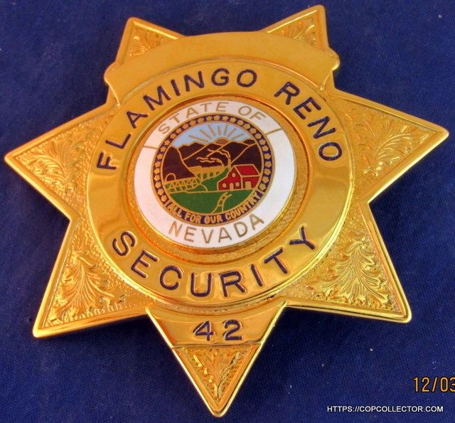 FLAMINGO RENO SECURITY OFFICER BADGE