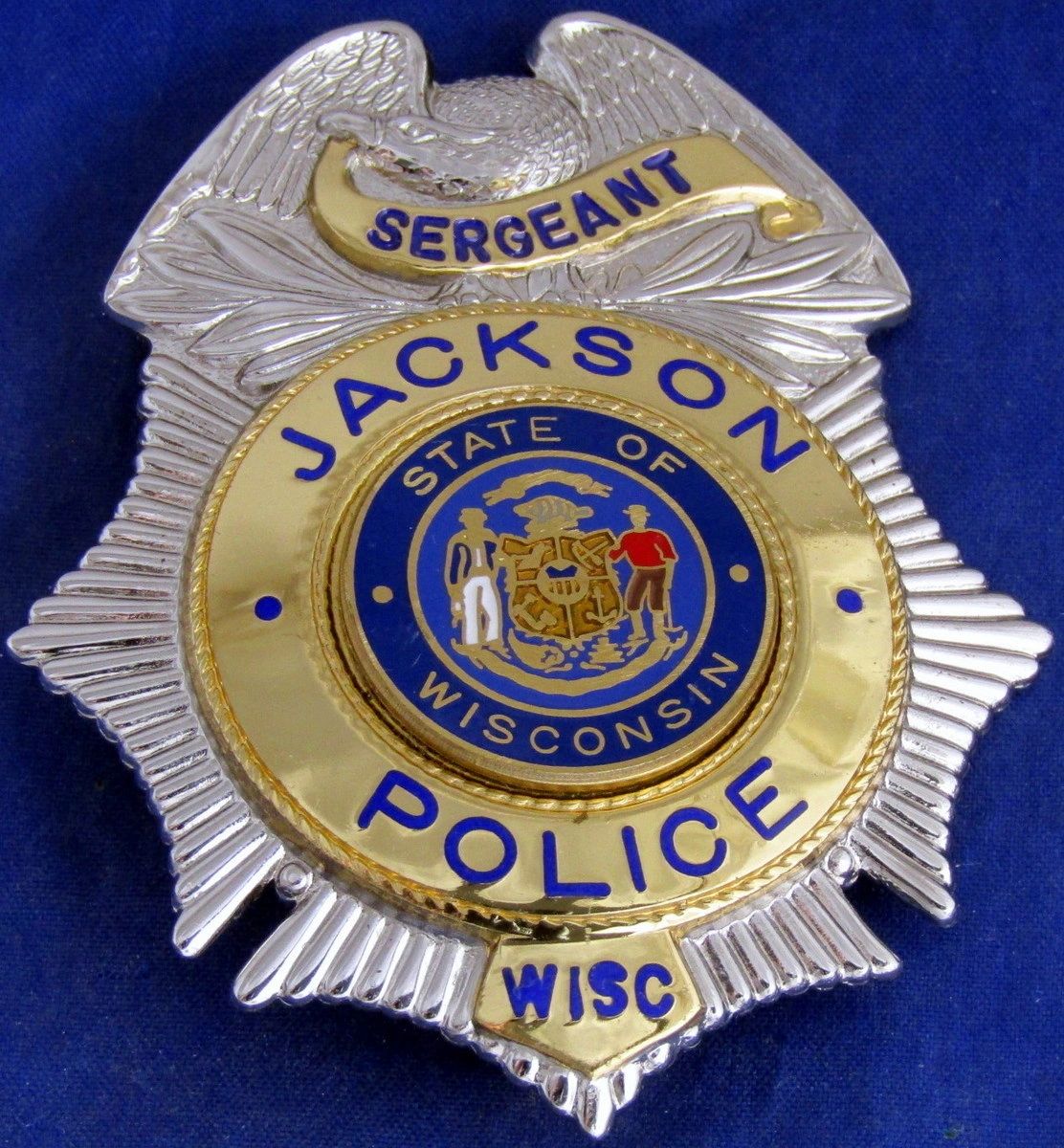 JACKSON, WISCONSIN POLICE SERGEANT BADGE