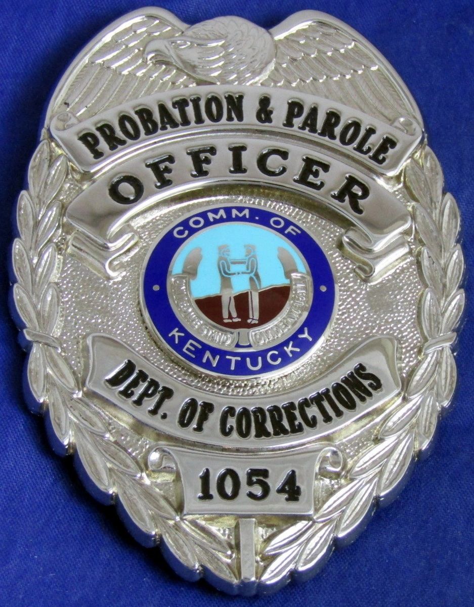 KENTUCKY STATE PROBATION AND PAROLE OFFICER WALLET BADGE