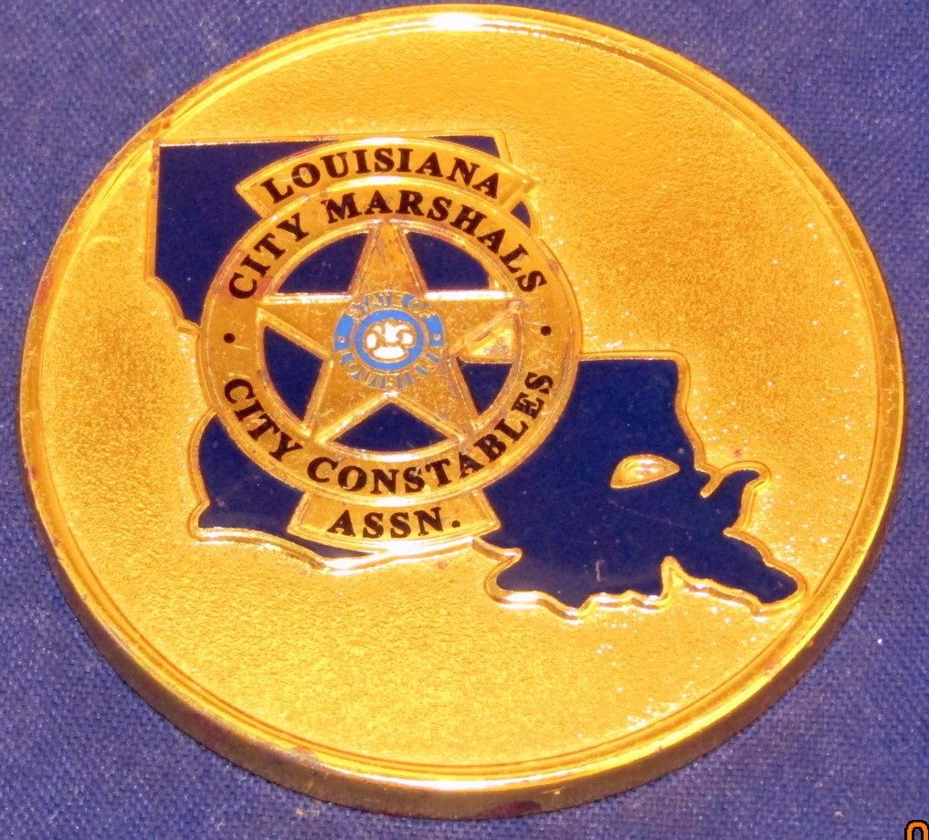 LOUISIANA CITY CONSTABLE/CITY MARSHAL CHALLENGE COIN