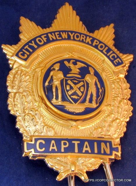 NYPD MUSEUM QUALITY CAPTAIN SHIELD AND SHOULDER PATCH