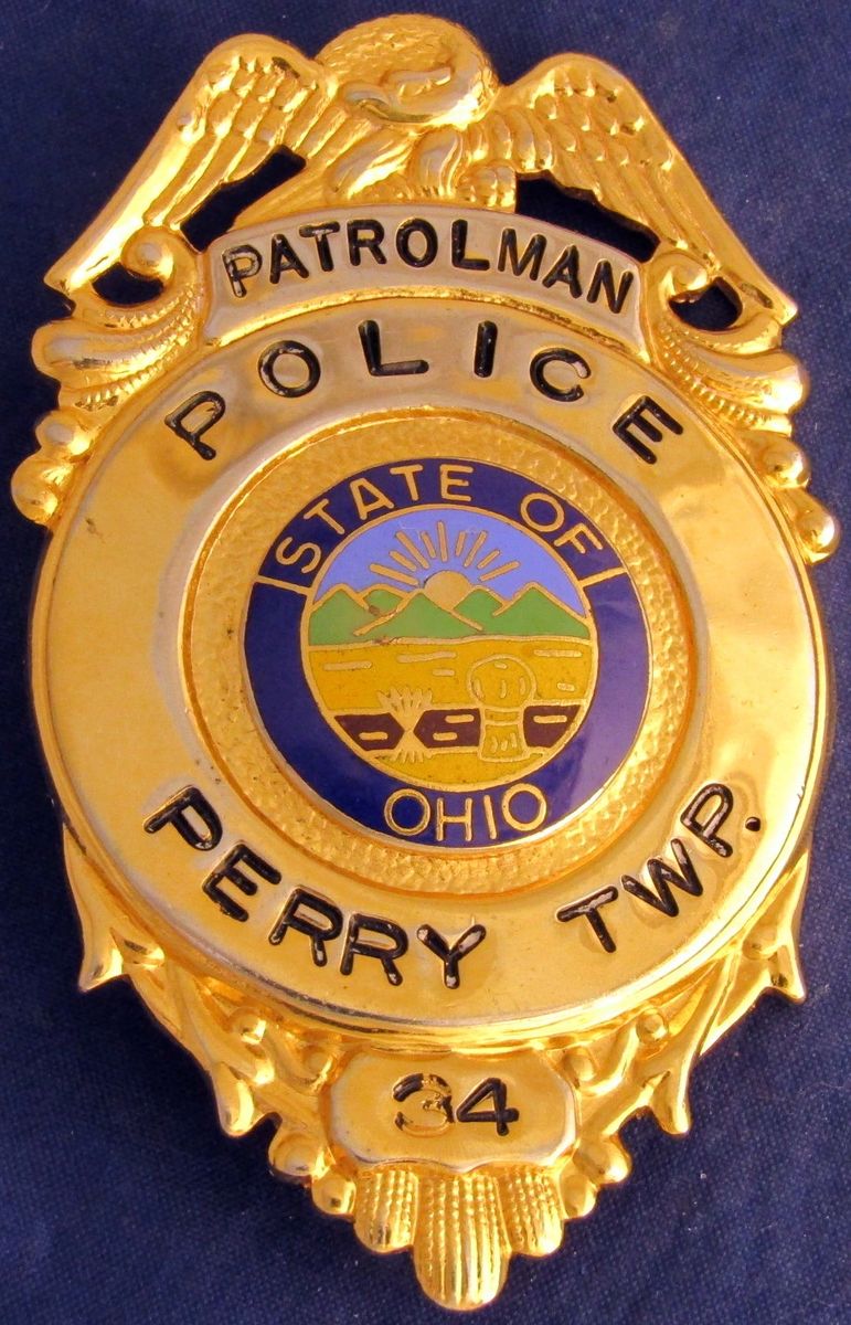 PERRY TOWNSHIP, OHIO POLICE PATROLMAN BADGE