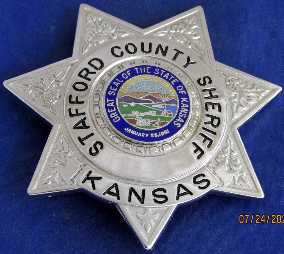 STAFFORD COUNTY, KANSAS SHERIFF BADGE