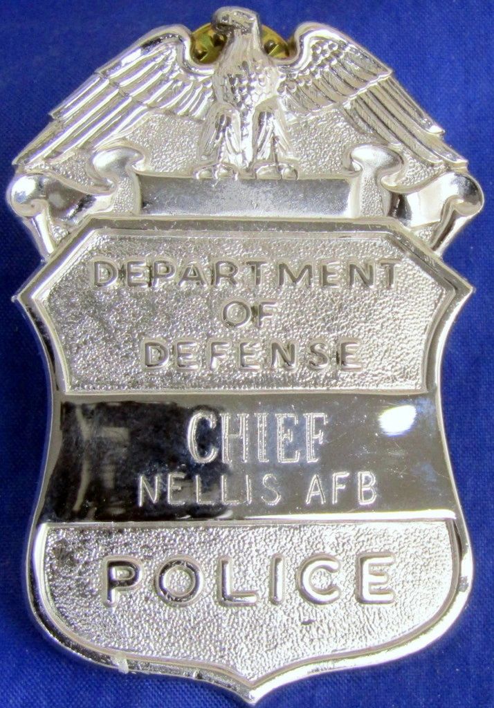 UNITED STATES DEPARTMENT OF DEFENSE NELLIS AIR FORCE BADGE CHIEF OF ...