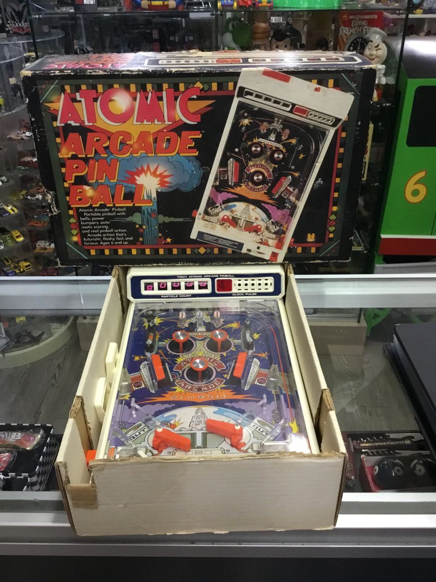 .Atomic Arcade Pinball table top with box, works
