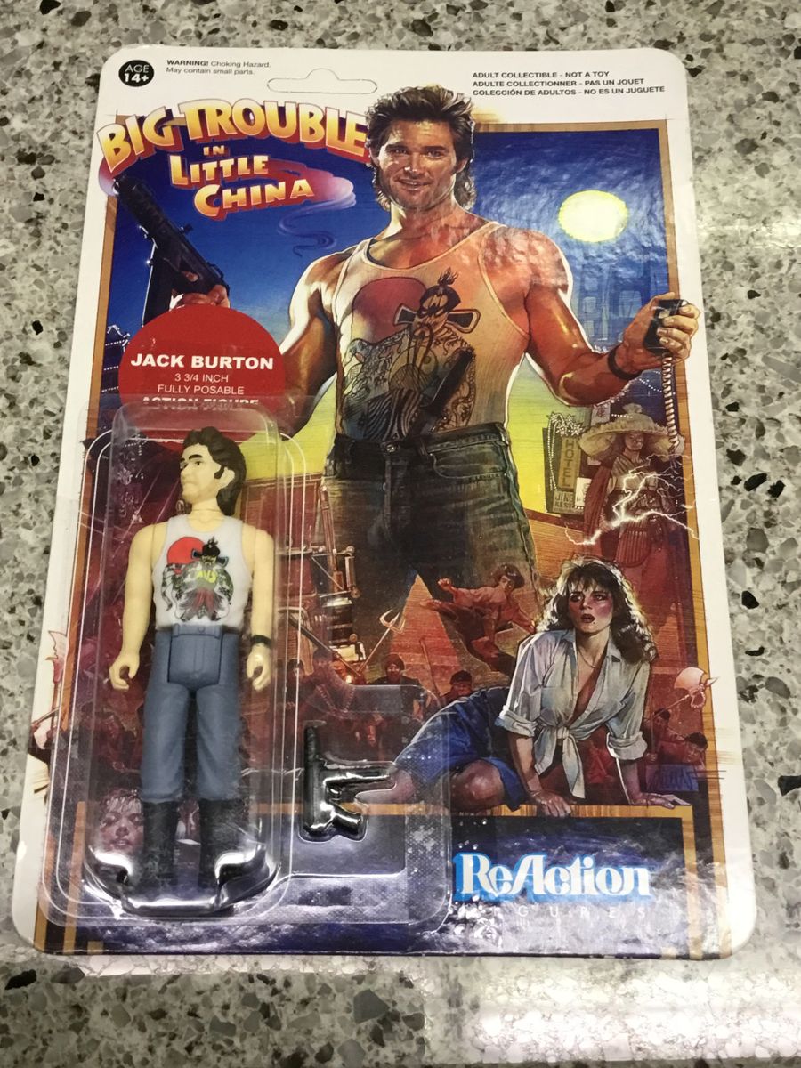 .Big trouble in little china action figure Jack Burton. No hole punch