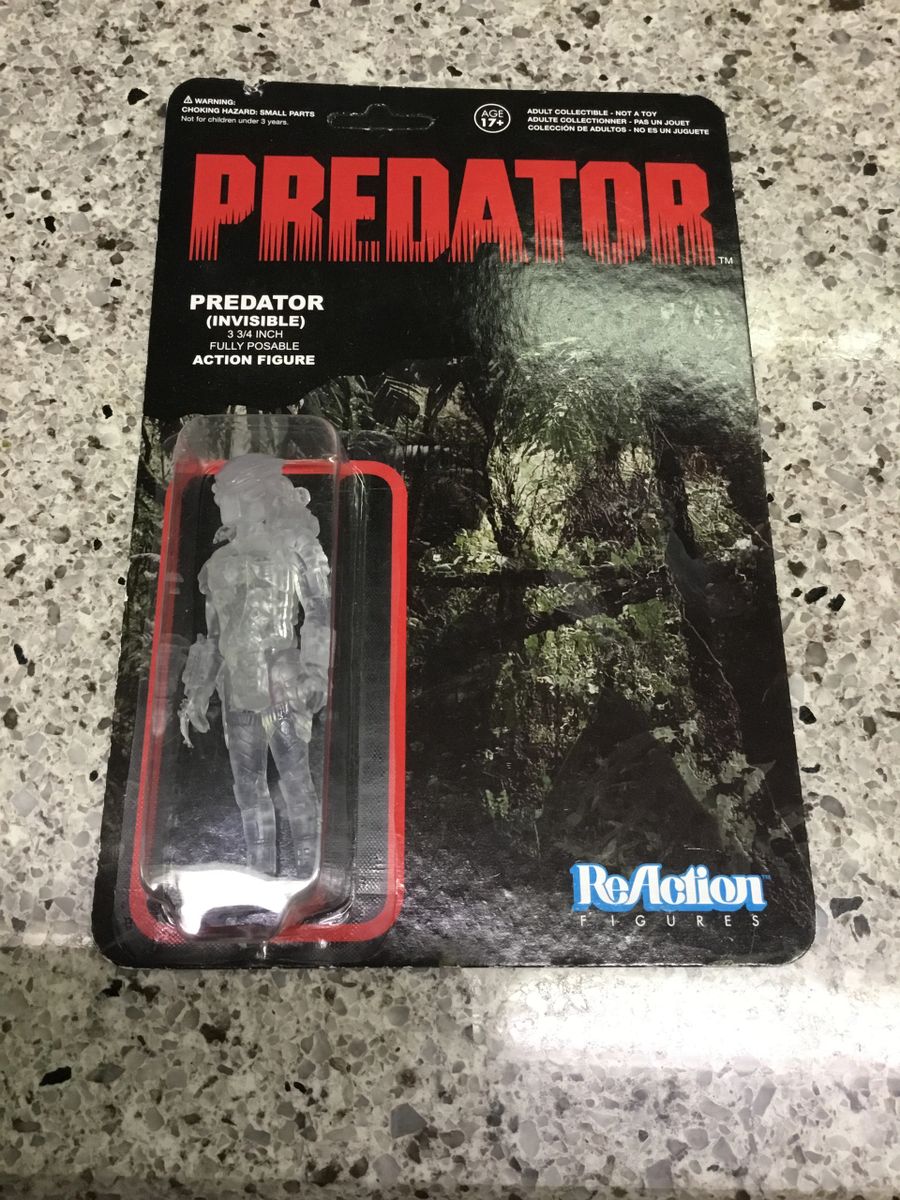 .Predator invisible action figure. Unpunched
