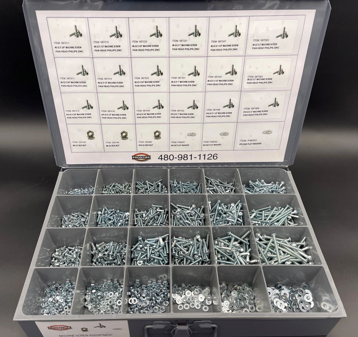 ASST Machine screw assortment 2400pcs