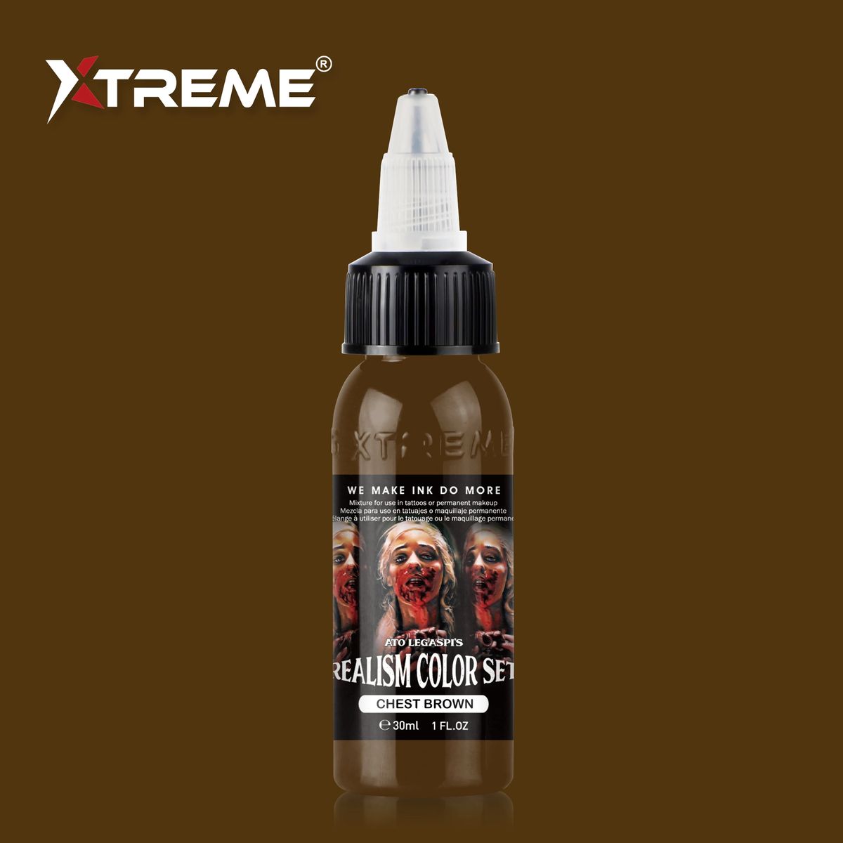 CHEST BROWN XTREME TATTOO INK