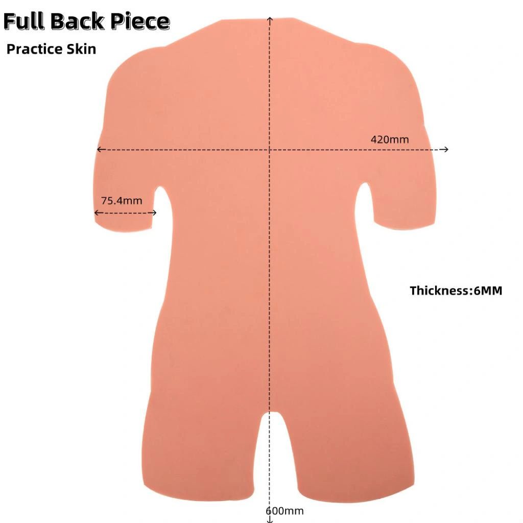 SILICON FULL BACK BODY PRACTICE SKIN