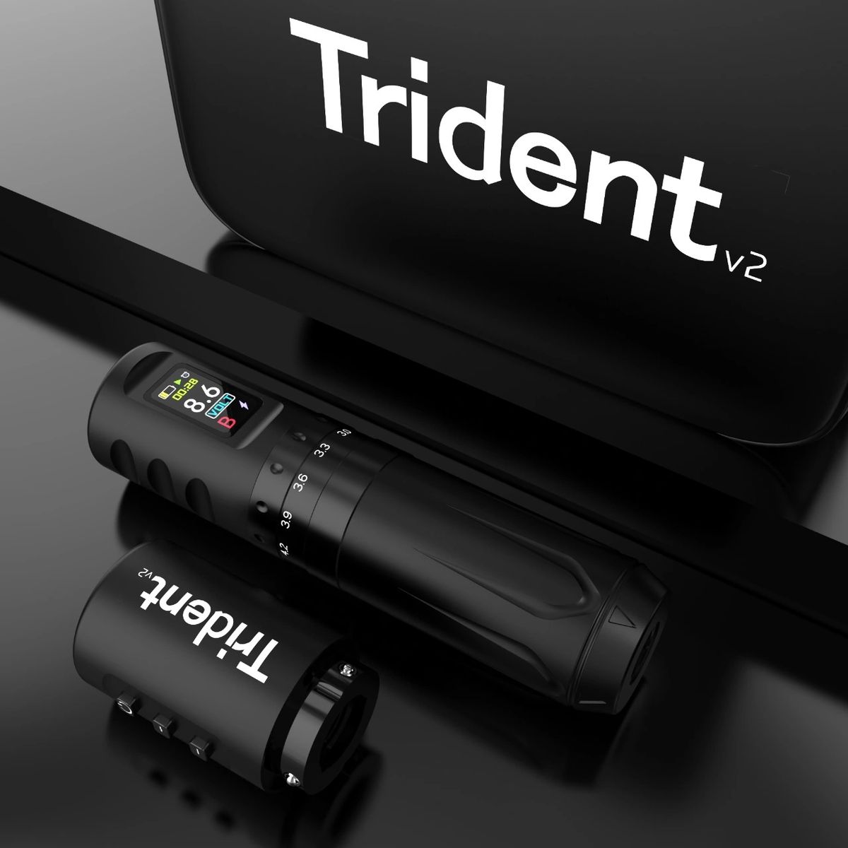 TRIDENT V2 WIRELESS STROKE ADJUSTABLE TATTOO PEN MACHINE