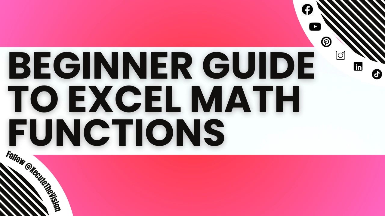 Beginner Guide to Excel Math Functions and Formulas