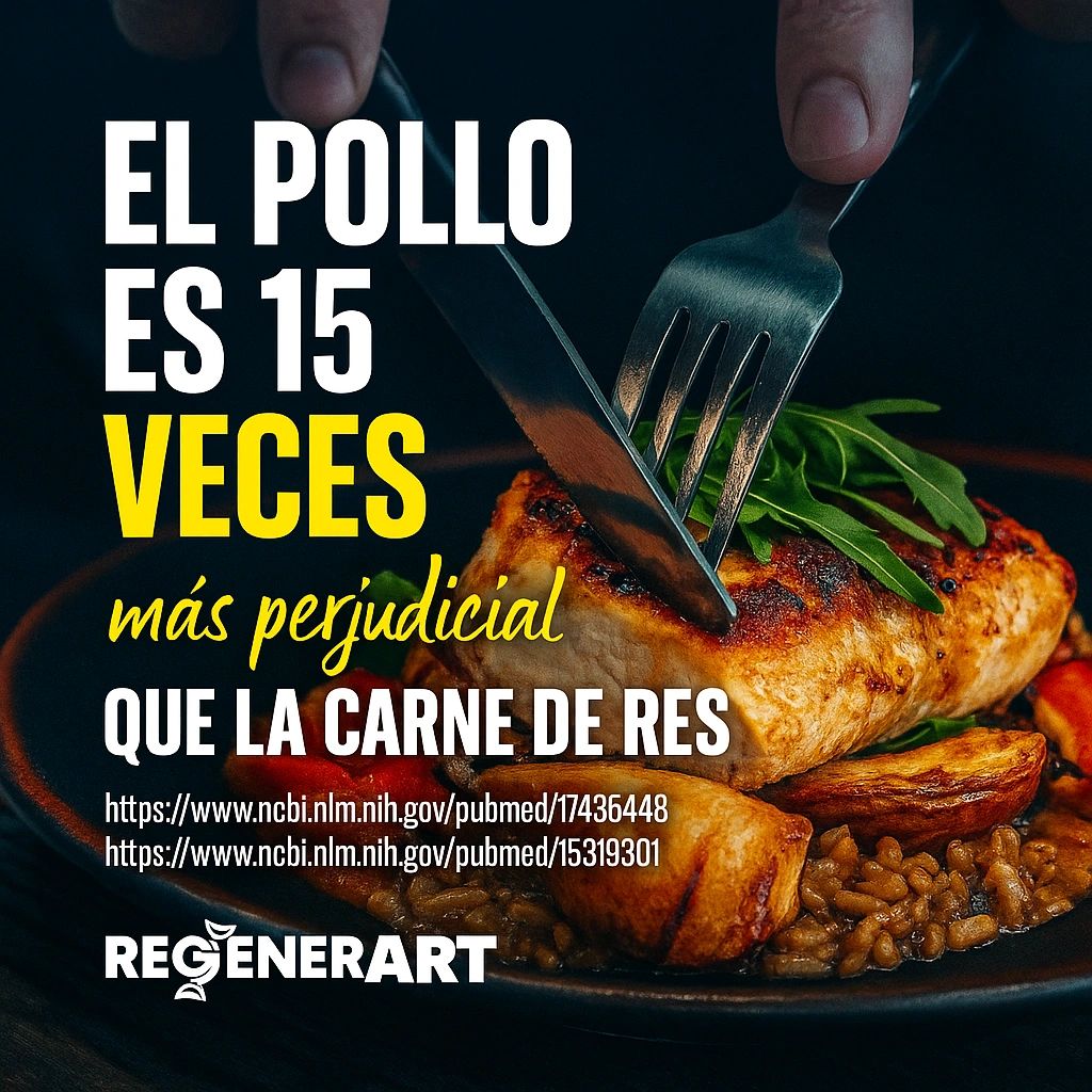 El pollo es 15 veces "peor" que la carne de res