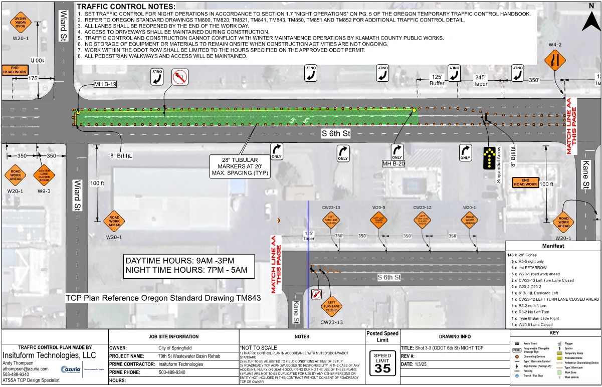 Work Zone Traffic Control Plans | Traffic Management Plans