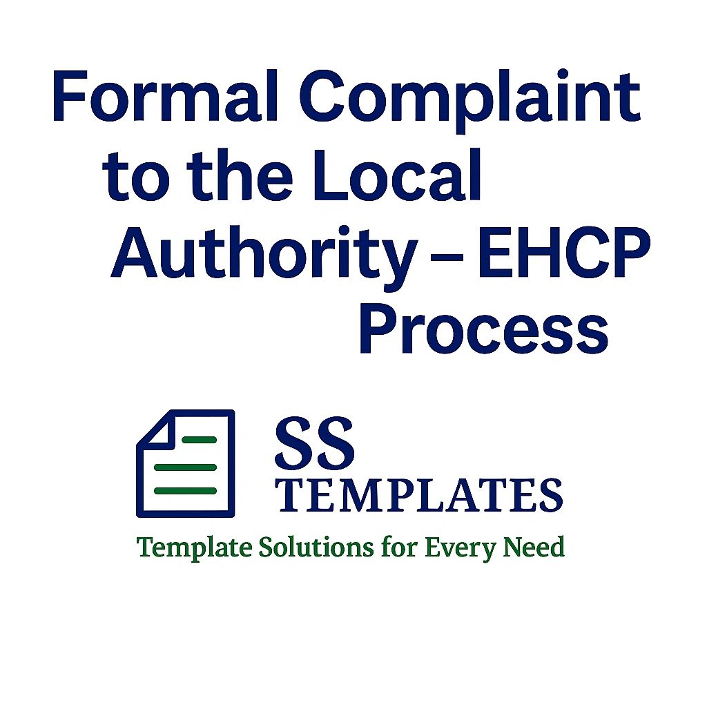 Formal Complaint EHCP Process Template