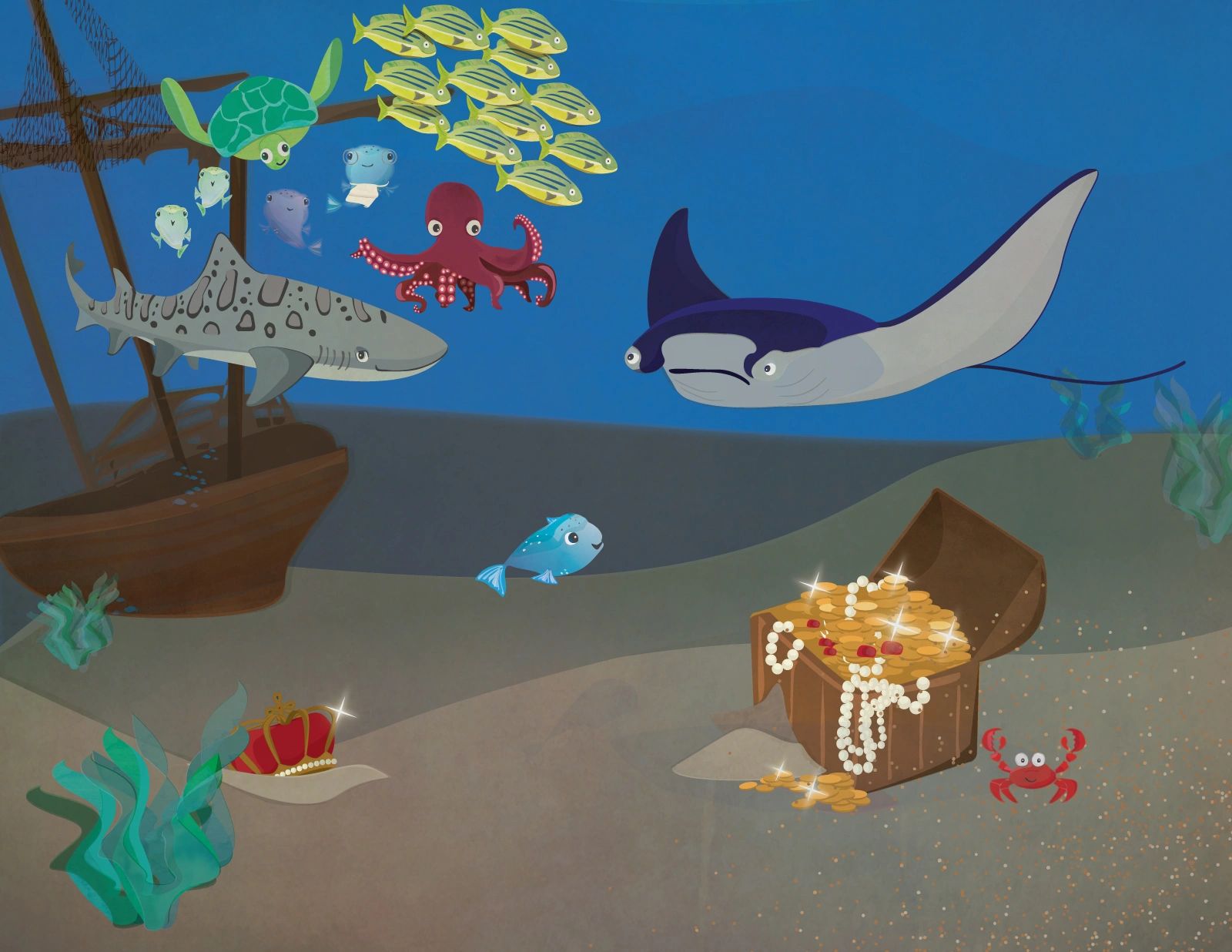 Children's Book and Bedtime Story - A Little Fish Finds New Friends