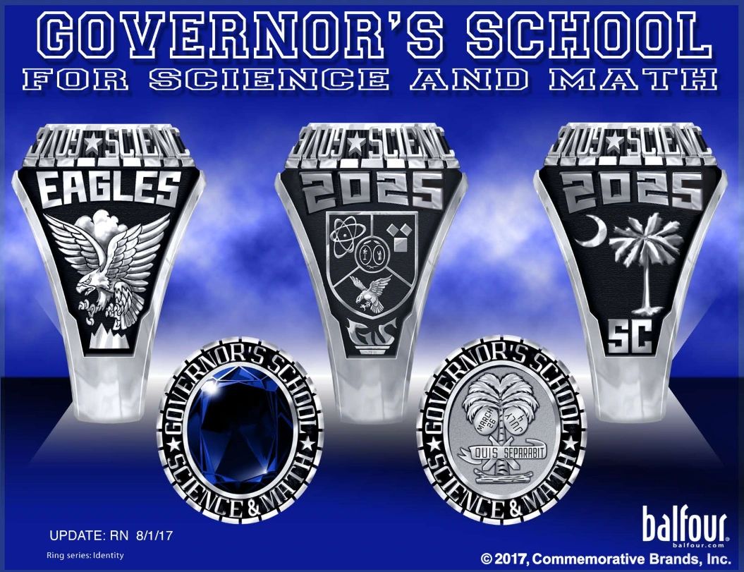 GSSM Men's Celestrium High School Ring