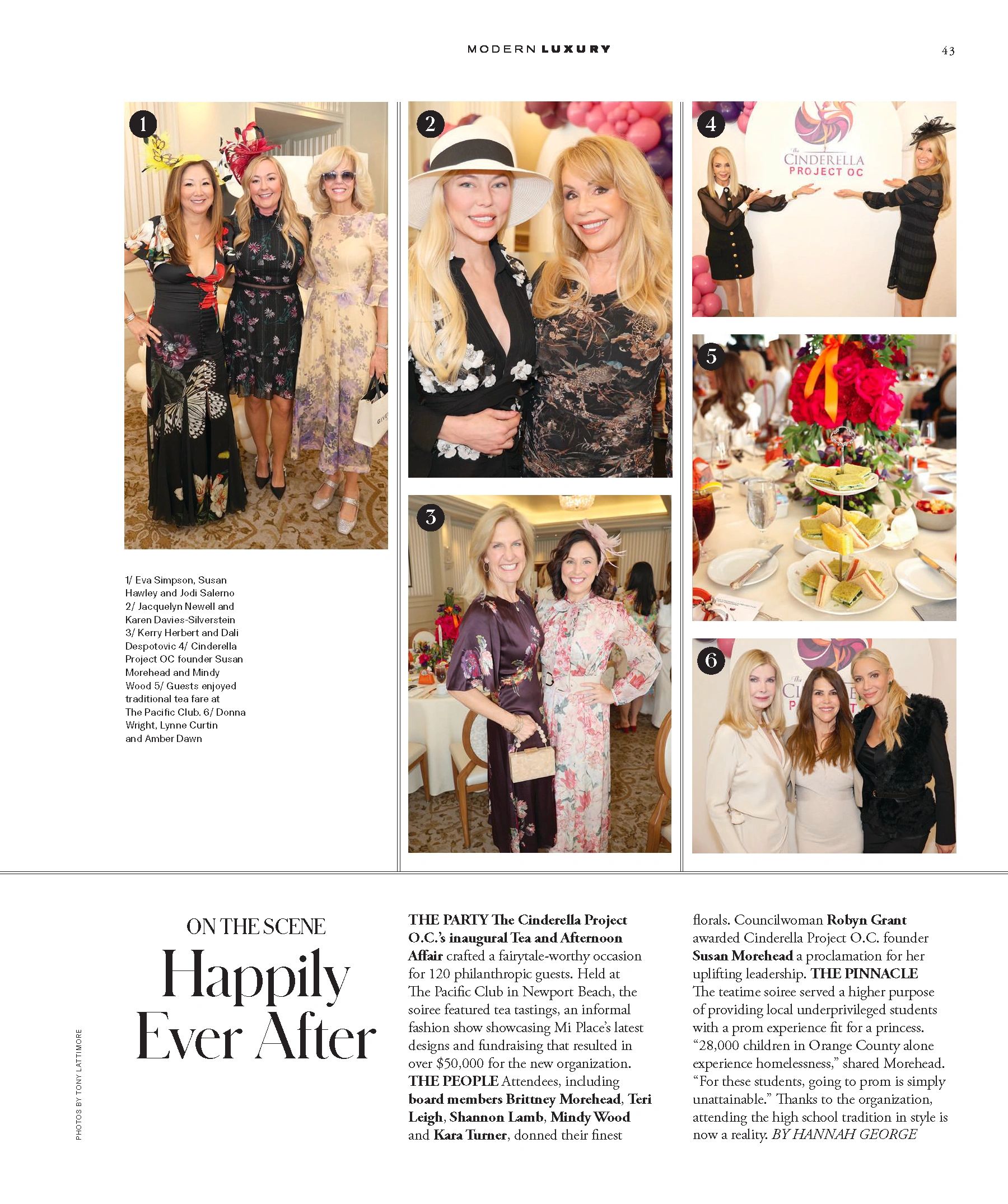 Cinderella Project OC featured in Modern Luxury Magazine