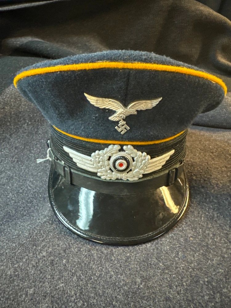Reproduction WWII German Peaked Cap - Size 58