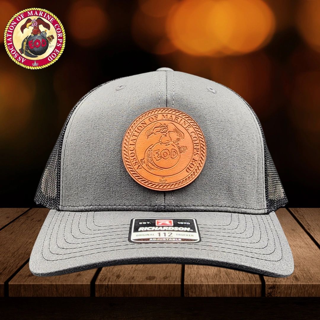 AMC EOD Richardson 112 Snap Back| Leather Patch| AMC EOD Logo