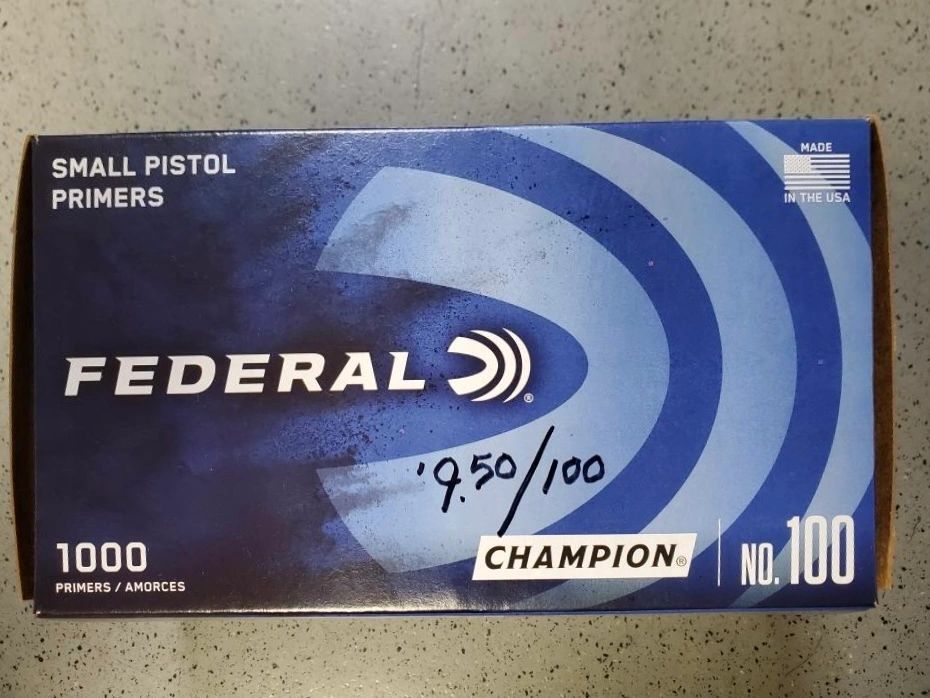 Federal Small Pistol #100 primers