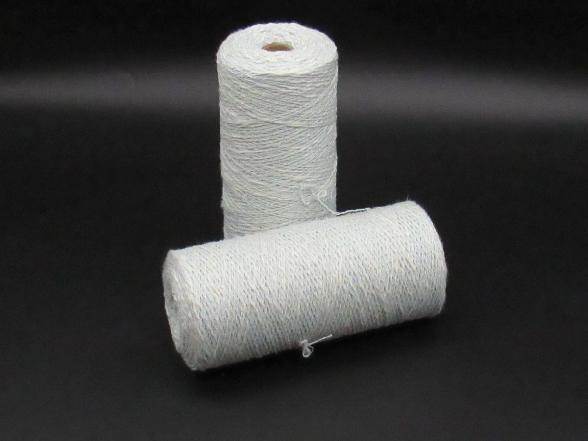 "Baby Blue/ White", Cot,Poly,Spandex, 6.4/2, 3000 YPP, 8oz