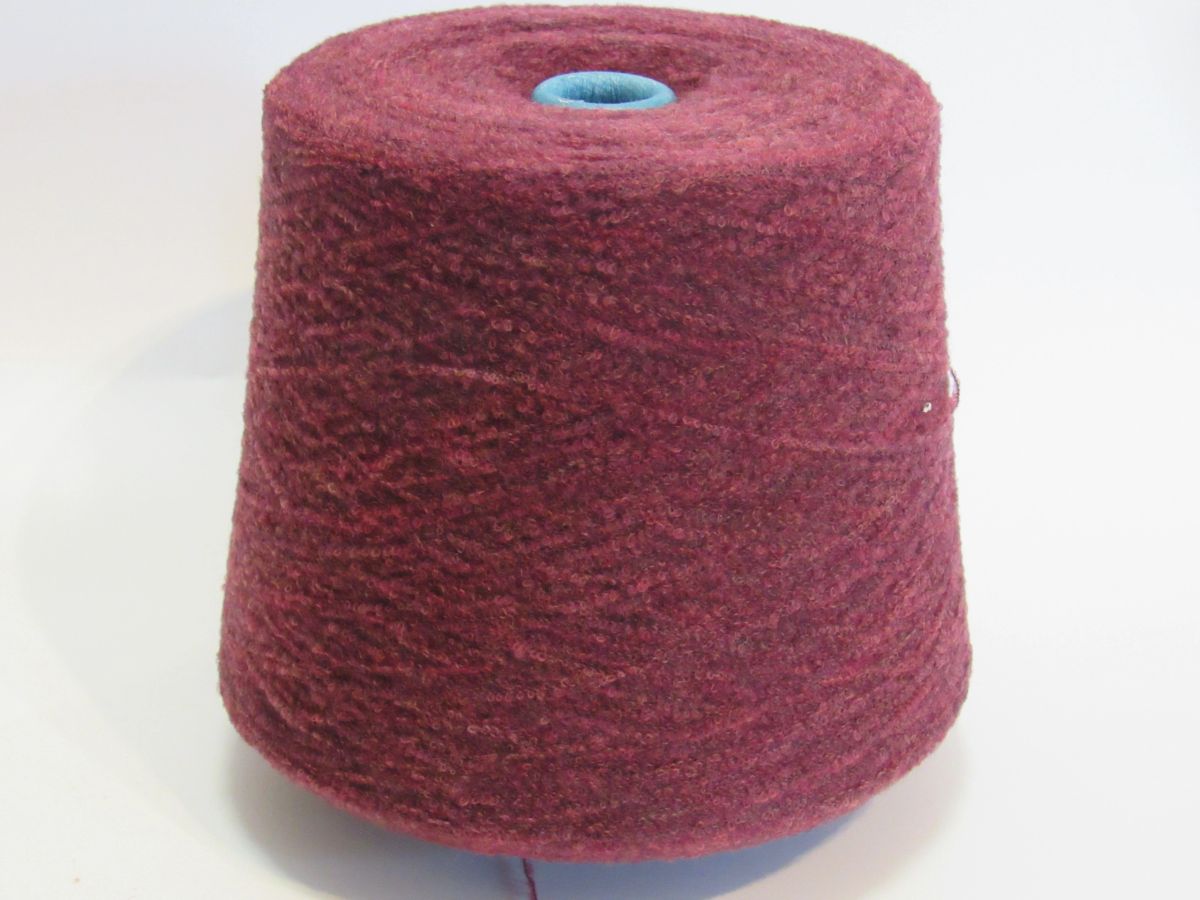 Fantasia, Burgundy Heather, 70%/30% Virgin Wool/Poly, Mousse/ Loop ...