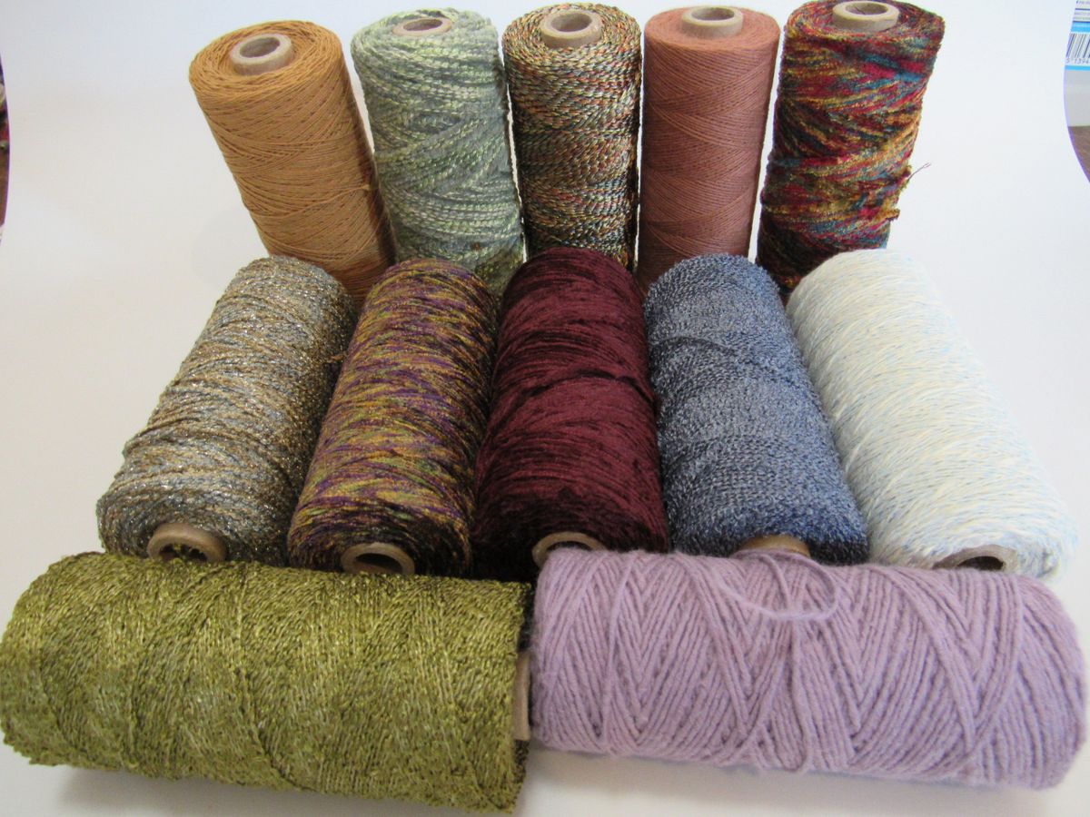 3.5lb Art Yarn Assortment, Asstd. Fibers, Textures and Yardage,