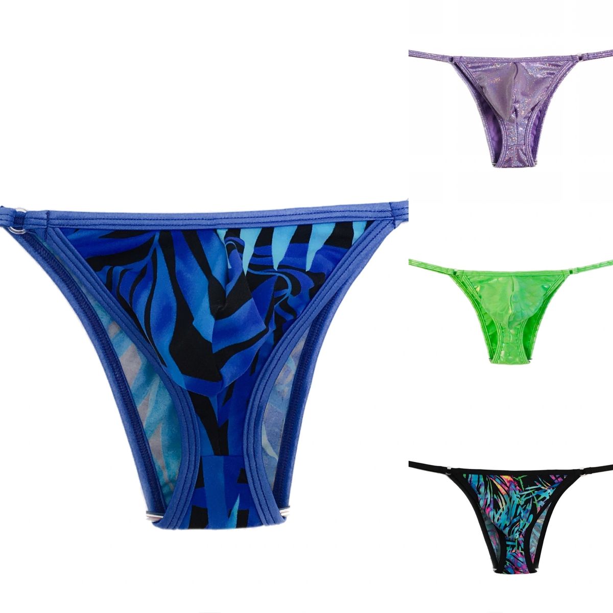 Small Assorted Colors Bulge Enhancing Microkini * Swimsuit