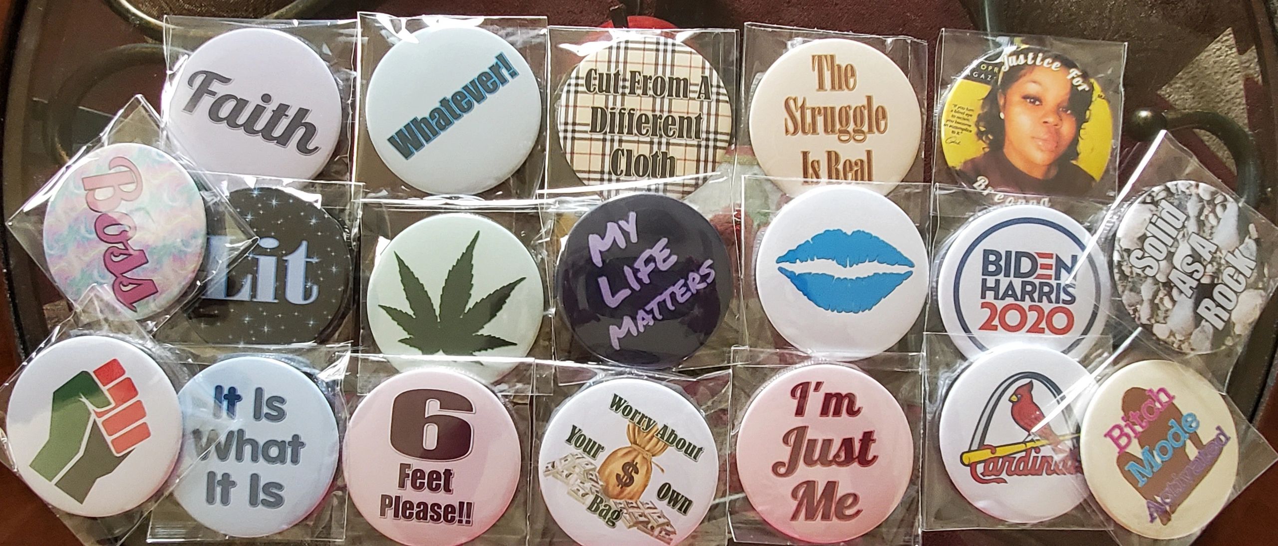 Totally Teflon Buttons