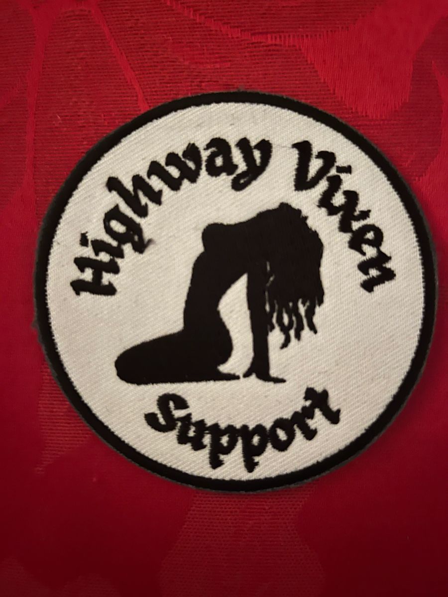 Highway Vixen Custom stitched 3" Support patch