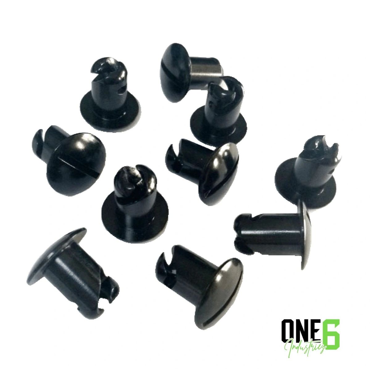 Small Head Black Dzus Buttons