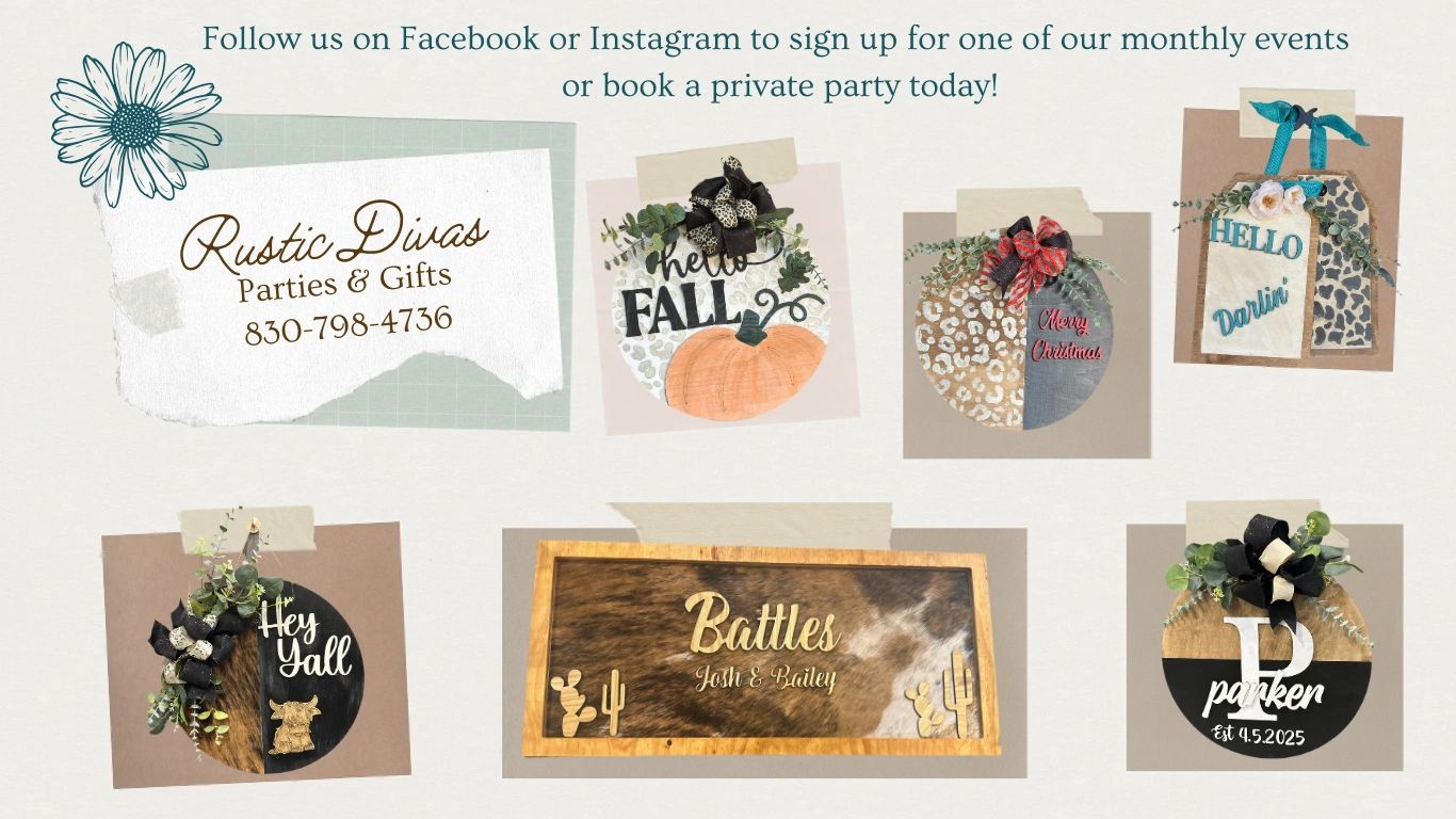 Girls Night Out Party, Paint & Sip Party, Painting Parties - Rustic ...