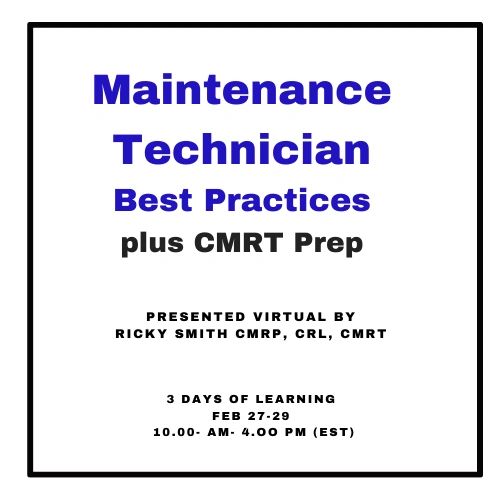 Maintenance Technician Best Practice plus CMRT Pre