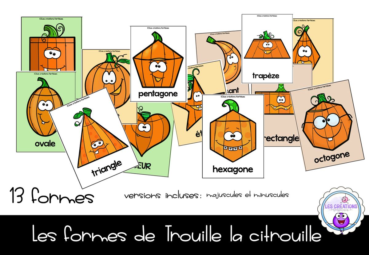 Les formes de Trouille la citrouille
