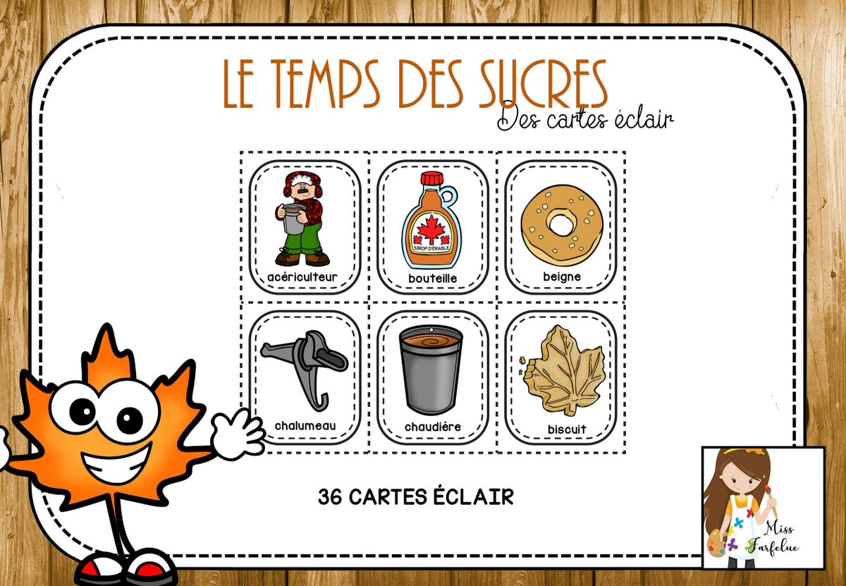 Le temps des sucres - Des cartes -eclair