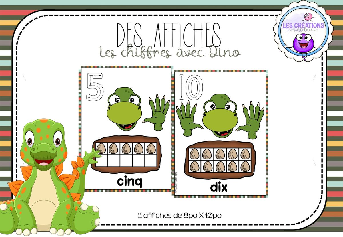 Les chiffres avec Dino