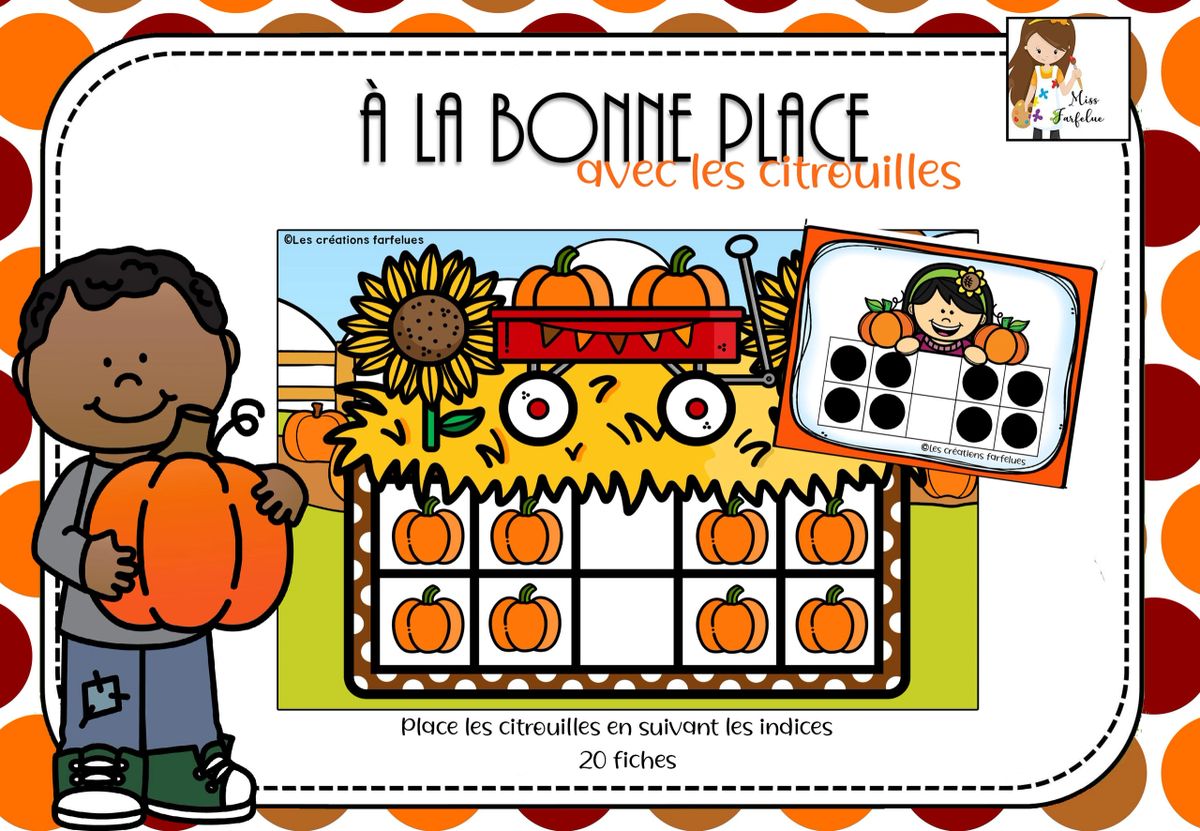 A la bonne place avec les citrouilles